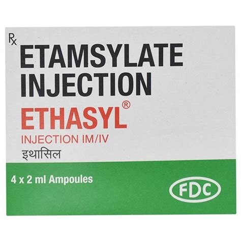 Ethasyl Injection 4x2ml Price Uses Side Effects Substitutes Netmeds