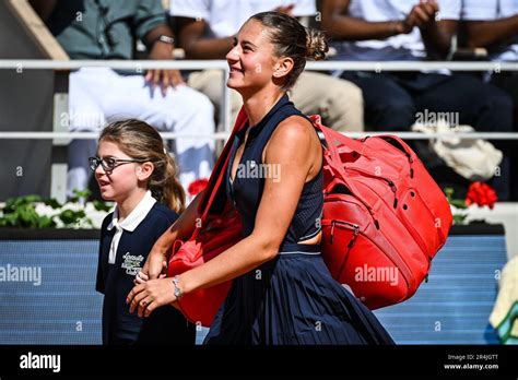 Paris France 28th May 2023 Marta Kostyuk Of Ukraine During The First Day Of Roland Garros