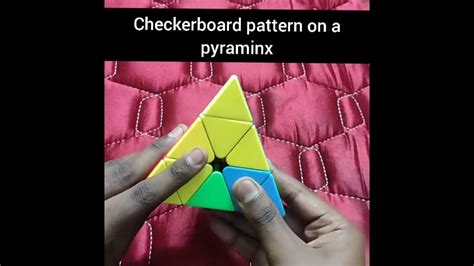 shorts checkerboard pattern on a pyraminx youtube