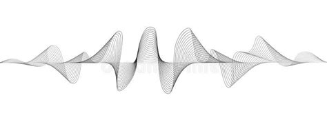 Abstract Undulating Lines Of Sound Wave Dynamic Pulsating Wave Music Concept Digital Music