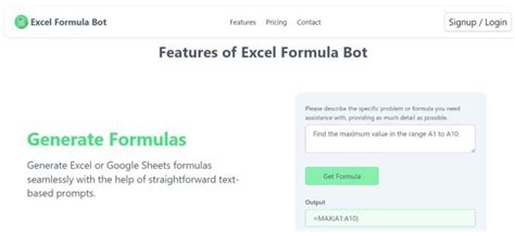 Excel Formula Bot Is Attuned To Your Specific Needs Artaitools