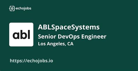 Ablspacesystems Is Hiring Senior Devops Engineer Usd 155k 210k Remote