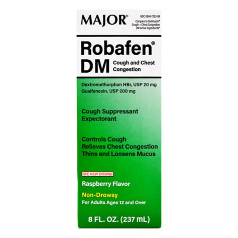 Robafen Dm Cough Syrup 2 Pack 8 Oz Total Compare To Robitussin