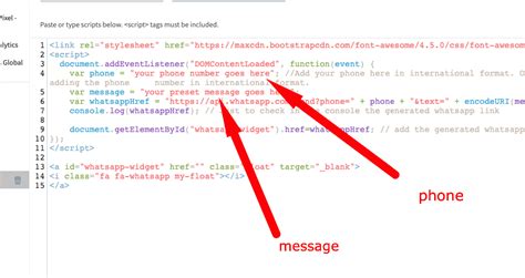 How To Add A Floating WhatsApp Widget Documentation