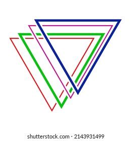 Geometric Triangle Unity Abstract Logo Design Stock Vector Royalty Free Shutterstock
