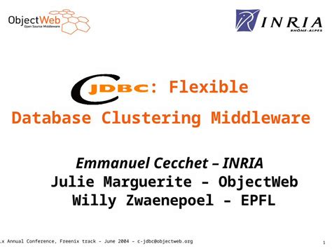 Ppt Flexible Database Clustering Middleware Dokumentips