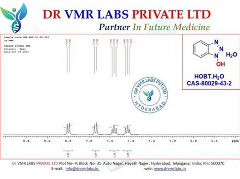 Hobt Hydroxybenzotriazole Mono Hydrate Cas 80029 43 2 At Rs 5000kg N