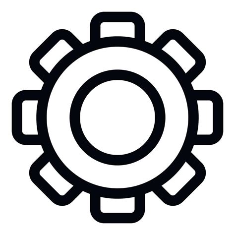 Gear Icon Outline Style 15174850 Vector Art At Vecteezy