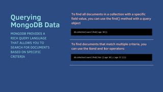 Introduction To MongoDB And Its Best Practices PPT