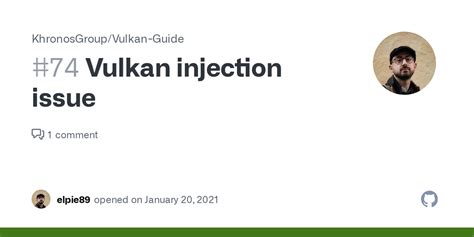 Vulkan Injection Issue · Issue 74 · Khronosgroupvulkan Guide · Github