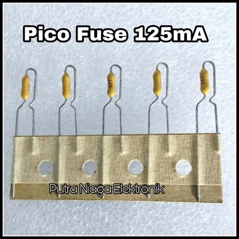Jual Pico Fuse 125mA Sikring Axial Sekering Babefuse Fast Acting Putr4n14 Ayo Order