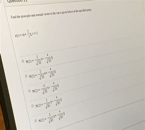 Solved D Question 10 6 Pts Find The Unit Tangent Vector TCT Chegg Com
