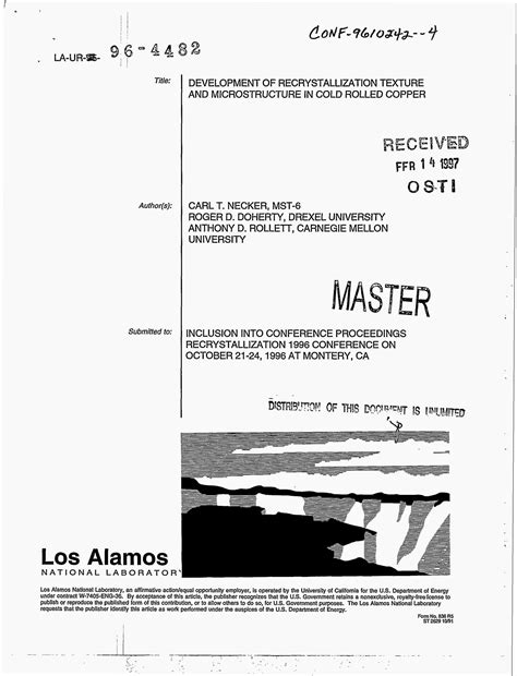 Development Of Recrystallization Texture And Microstructure In Cold
