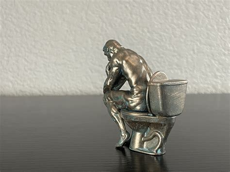 Stl File The Thinker Toilet Edition・3d Printer Design To Download・cults