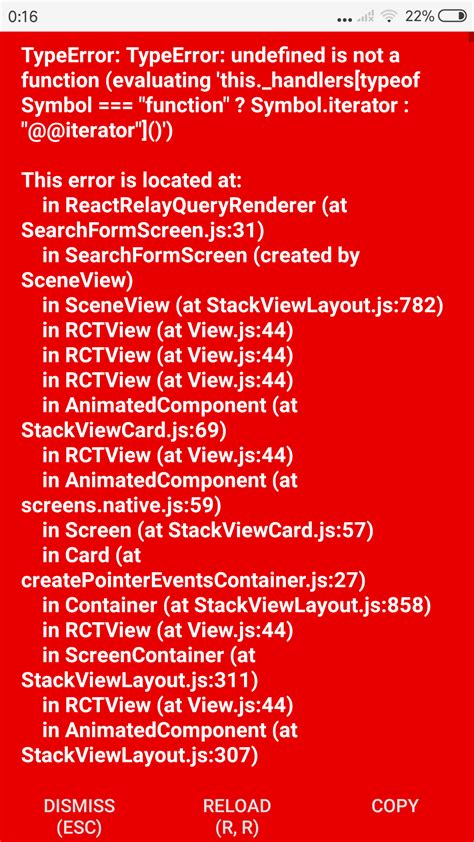 breaks in react native · issue 22 · relay tools relay query lookup