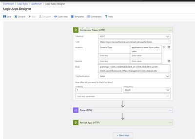 Restart Azure Web App Using Azure Logic App CodeProject