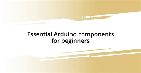 My Experience With Arduino Programming Beginners Uk