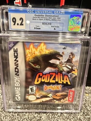 Yahooオークション 未開封 Cgc 92 A Godzilla Domination Game Bo