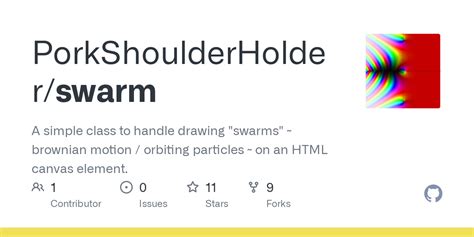 Github Porkshoulderholder Swarm A Simple Class To Handle Drawing Swarms Brownian Motion
