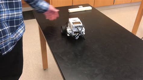 Ev3 Ultrasonic Sensor Task 1 Youtube