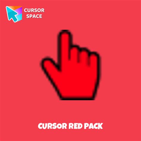 Custom Cursor Cursor Red Pack Theme Cursor Space