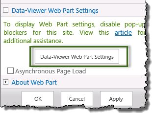 Overview Of Data Viewer Web Part Settings Bamboo Solutions