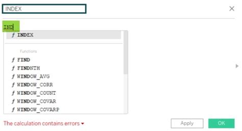 Tableau Index Function Syntax Examples How To Create Use