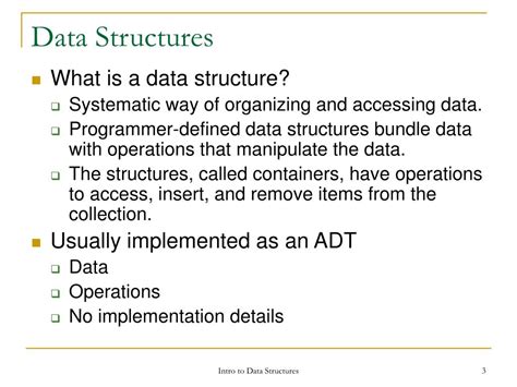 PPT Introduction To Data Structures PowerPoint Presentation Free Download ID