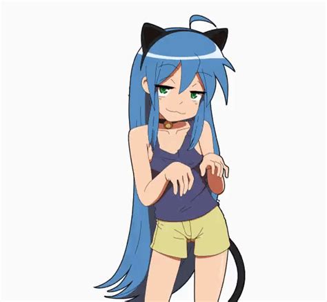 Death By Lolis Izumi Konata Lucky Star Eyebrows Animated Animated