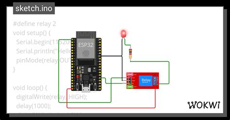 Relay Wokwi Esp32 Stm32 Arduino Simulator