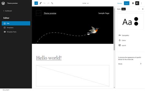Wordpress Full Site Editing And Themes Full Site Editing