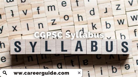 CGPSC Syllabus Prelims And Mains Exam Pattern Syllabus CareerGuide