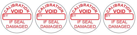 Void Seal Advanced Calibration Label