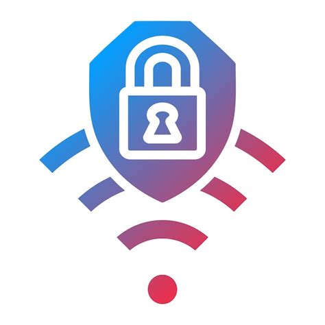 Premium Vector Wifi Security Icon Style