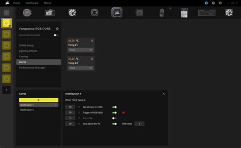 ICUE How To Set Up Alerts For RAM Modules In ICUE Corsair
