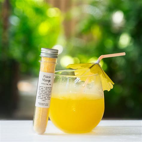 Peach Mango Cocktail Shot Mixology Mixes