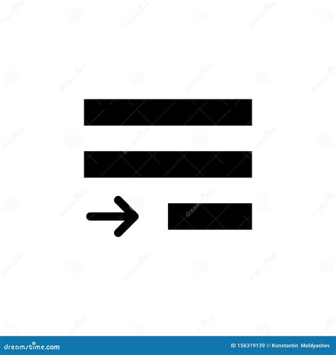 Justify Text Icon Simple Glyph Vector Of Text Editor Set Icons For Ui
