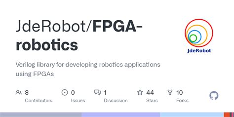 GitHub JdeRobot FPGA Robotics Verilog Library For Developing Robotics Applications Using FPGAs