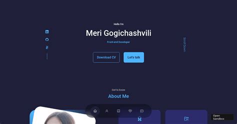 Portfolio React Codesandbox