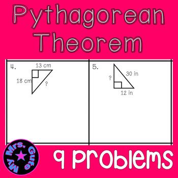 Valentine Pythagorean Theorem Puzzle Math Activity Or Digital By My Mrs Gute