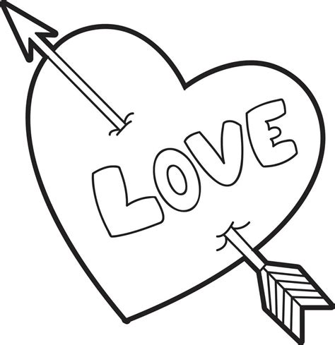 Coloriage Coeur Saint Valentin T L Charger Et Imprimer Gratuit Sur
