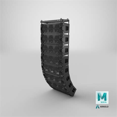 Detailed Linear Array Speaker Model Turbosquid 2028596