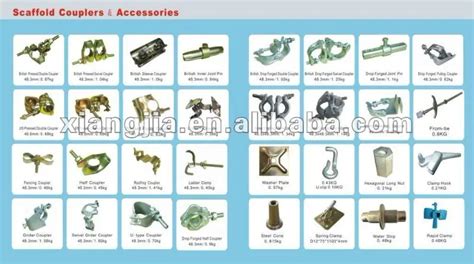 비계 파이프 사다리 클램프 회전 클램프 고정 커플러 관형 피팅 시스템
