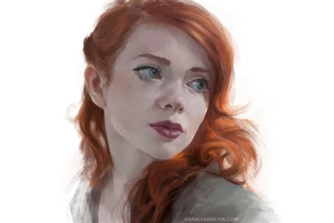 Lass Suicide Women Redhead Green Eyes Pornstar Face Anna Lakisova