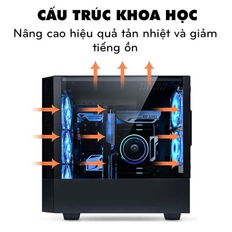 Vỏ Case Led Vỏ Máy Tính Mặt Kính để BÊn PhẢi MÀn HÌnh Bên Trái Của Người Ngồi Máy Tính Hỗ Trợ