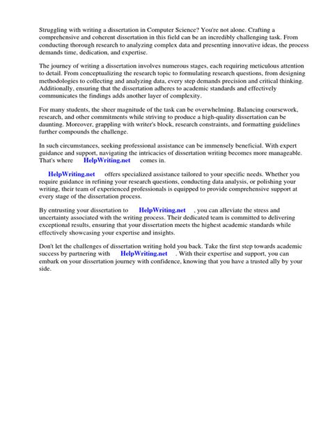 Computer Science Dissertation Introduction Example Pdf Thesis