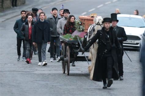 Michelle Keegan Films Heartbreaking Funeral Scenes For New Show Brassic