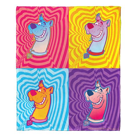 Scooby Doo Scooby Geometrics Aggretsuko Comics Silk Touch Throw Blanket 50 X 60