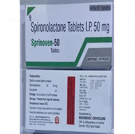 50 Mg Spironolactone Tablets At ₹ 800stripe In Panchkula Id