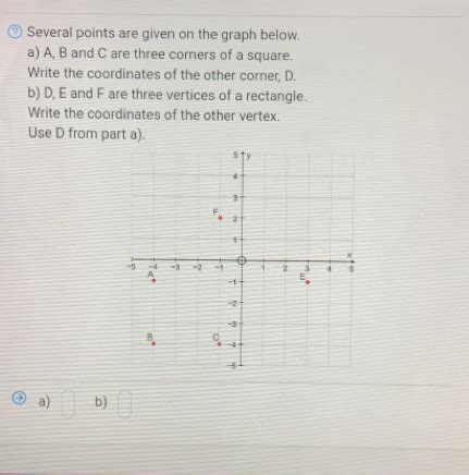 Solved ② Several points are given on the graph below a A B and C are three corners of a